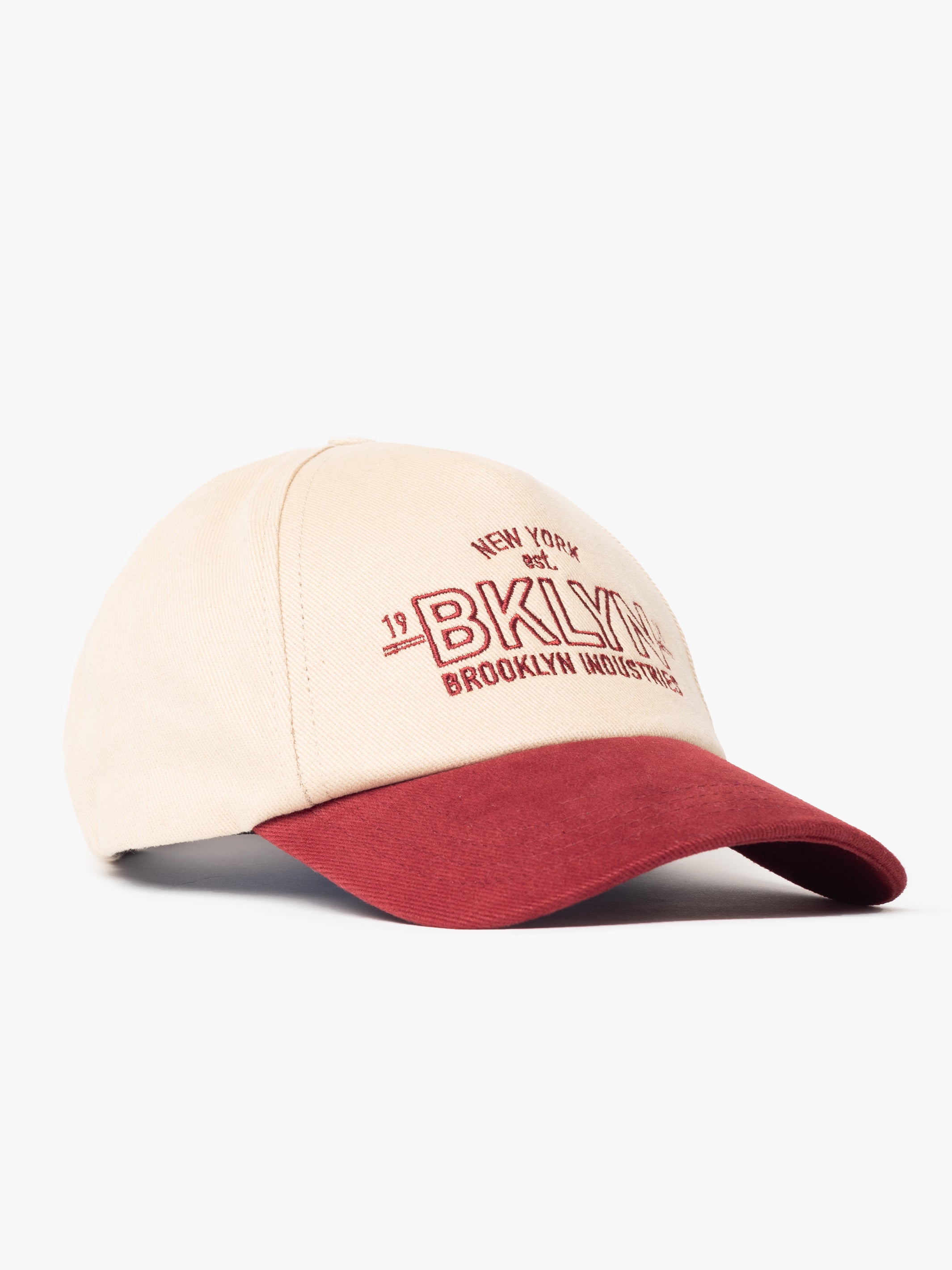 BKLYN Logo Cap in Red Mahogany | Brooklyn Industries