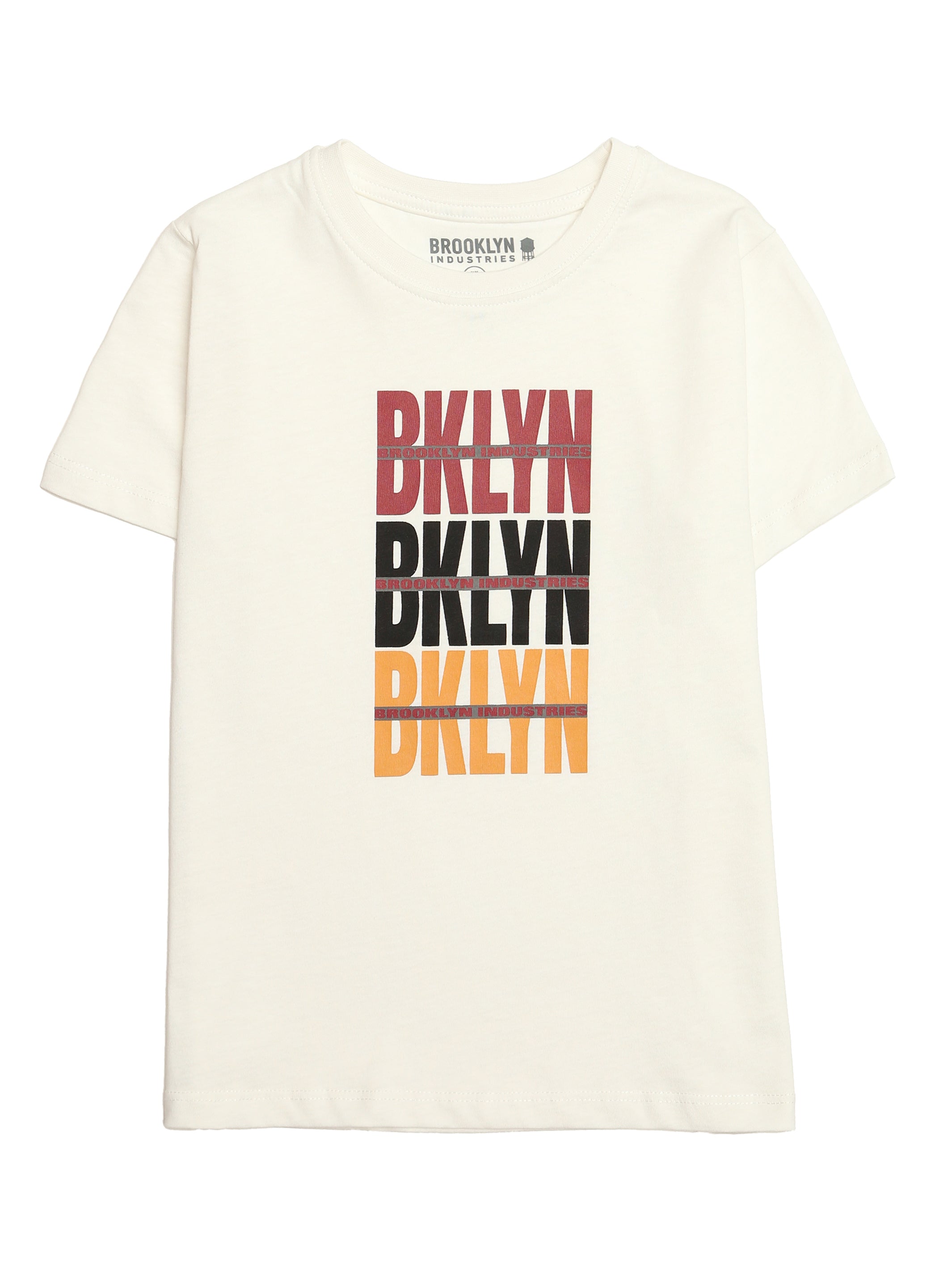 Brooklyn Industries Boy's Brooklyn Rep T-shirt in Antique White