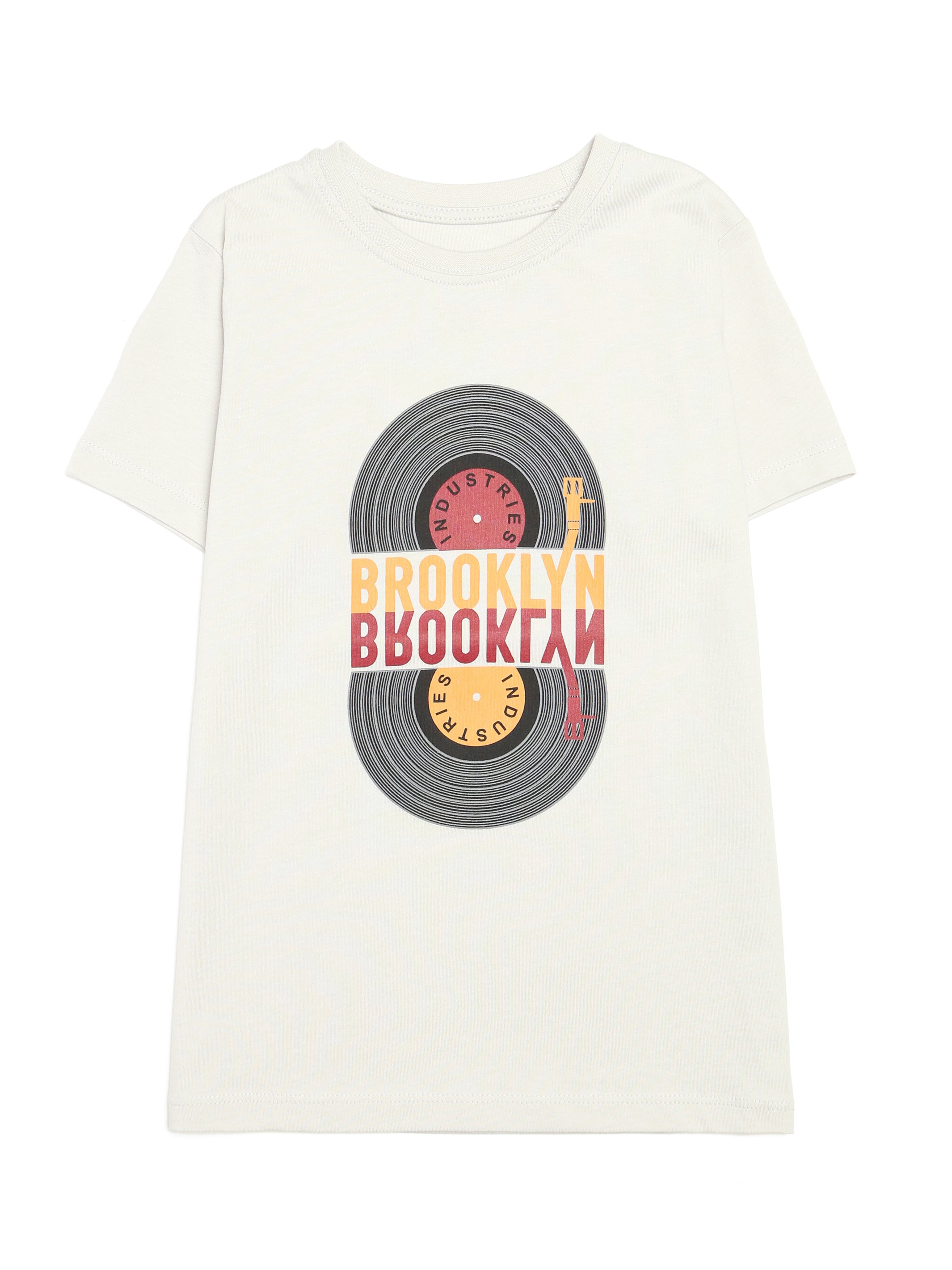 Brooklyn Industries Boy's Brooklyn Record T-shirt in Luna Rock